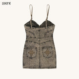 SMFK Compass Mustang Denim Biker Dress – Fixxshop