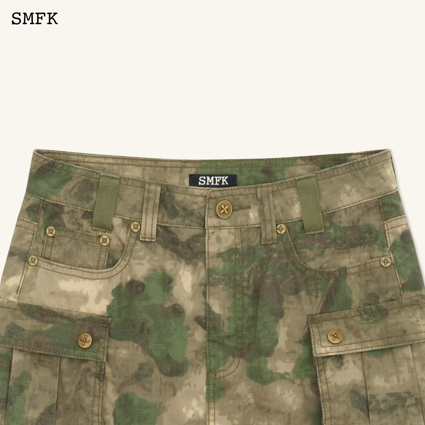 SMFK Compass Viper Green Camouflage Workwear Mini Skirt – Fixxshop